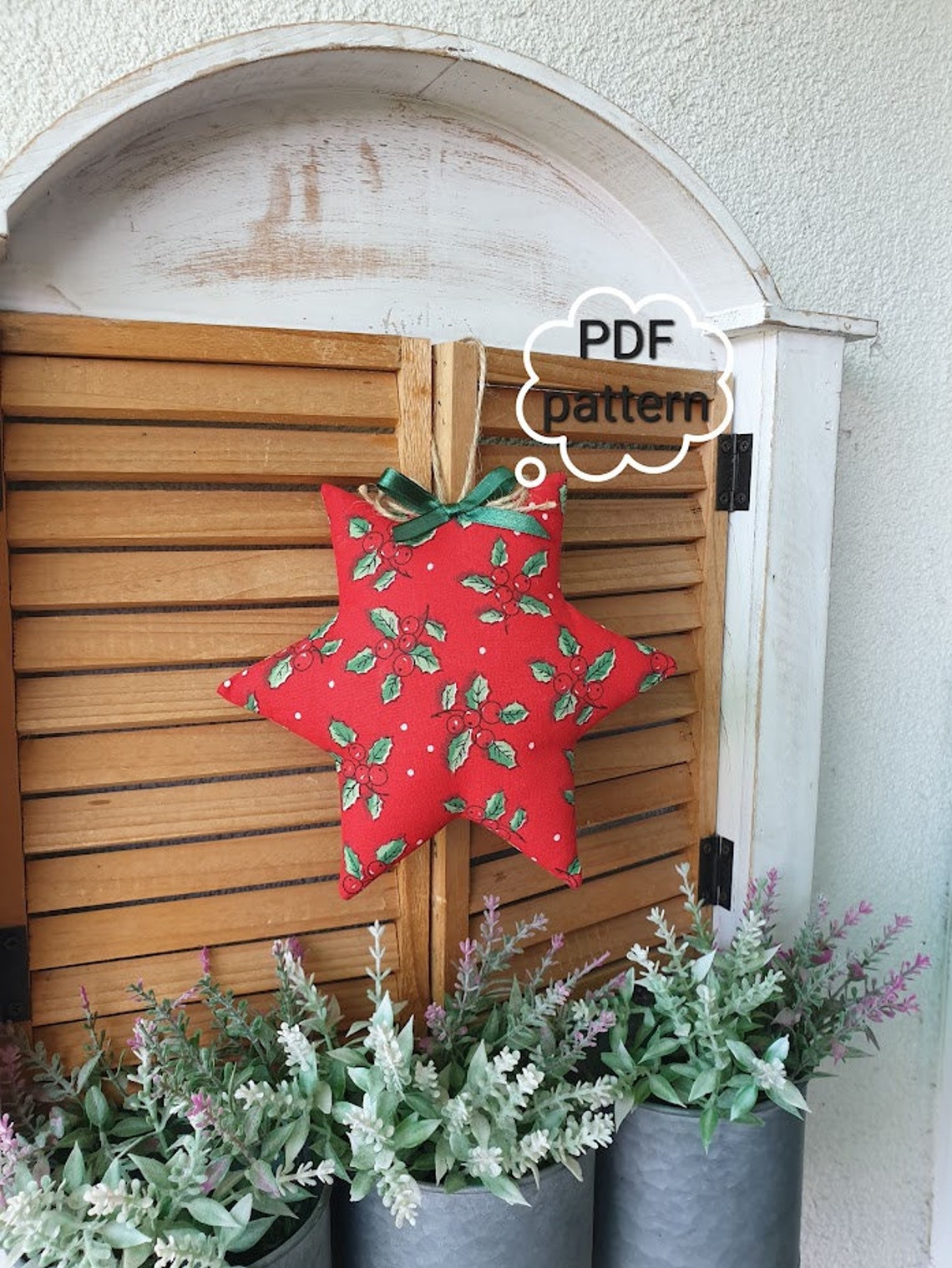 Christmas Star PDF Sewing Pattern & Instructionsdiy - Etsy