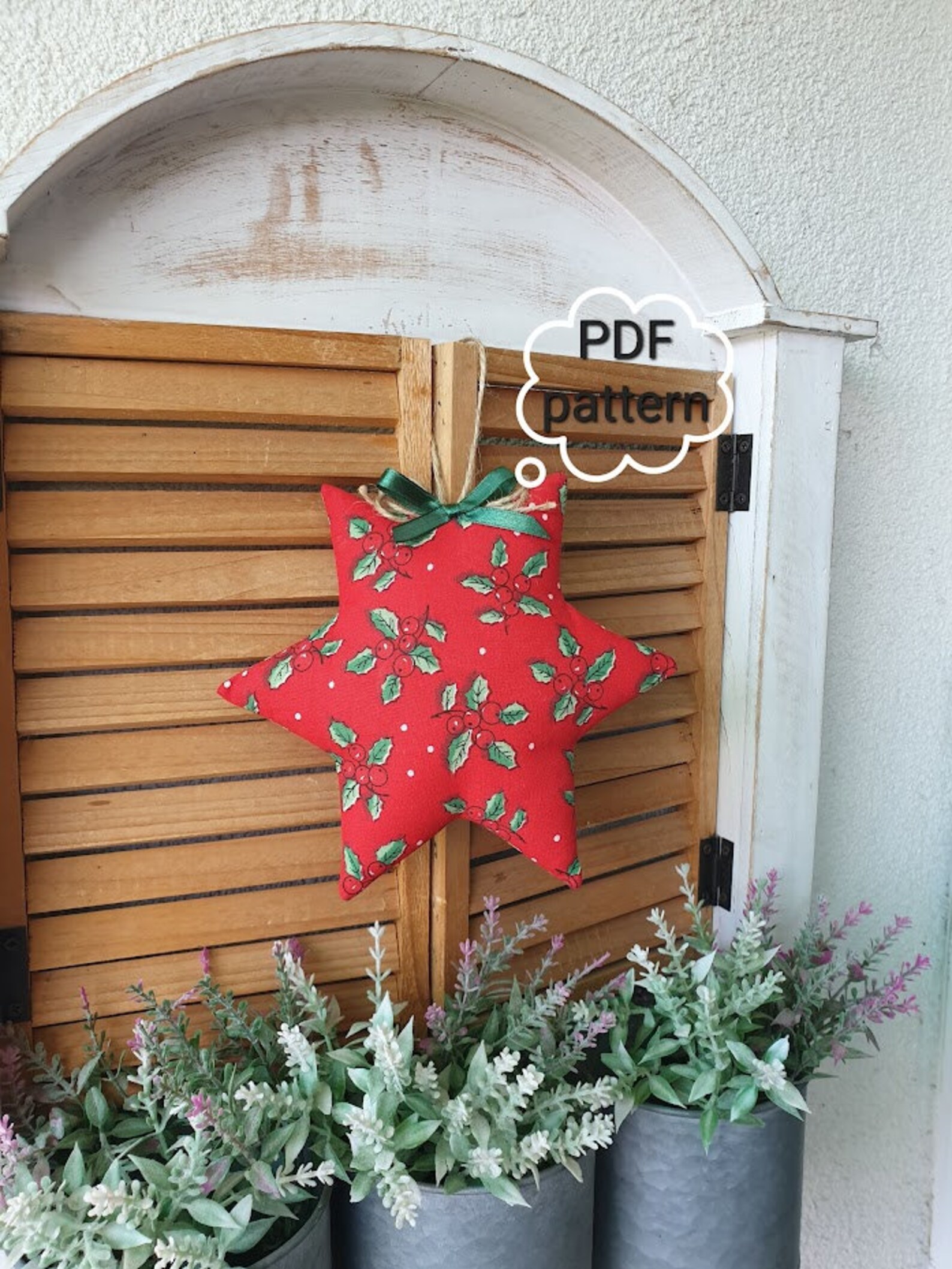 Christmas Star PDF Sewing Pattern & Instructionsdiy - Etsy