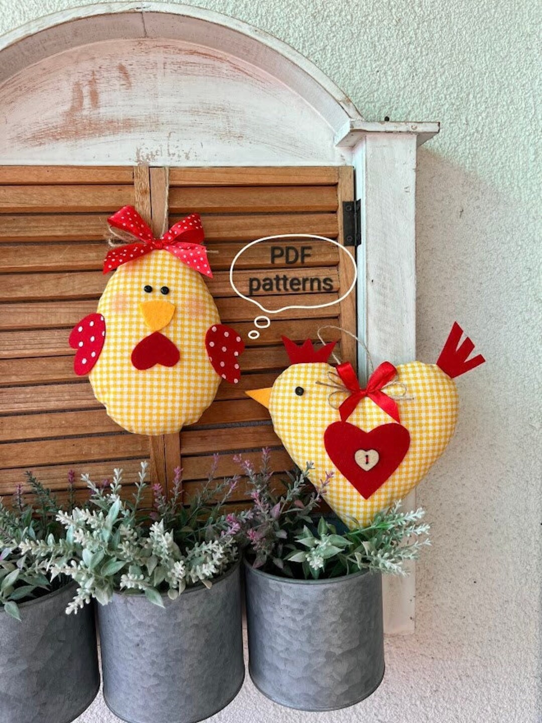 DIY Easter Chickens PDF Patterns & Instructions How to Made - Etsy