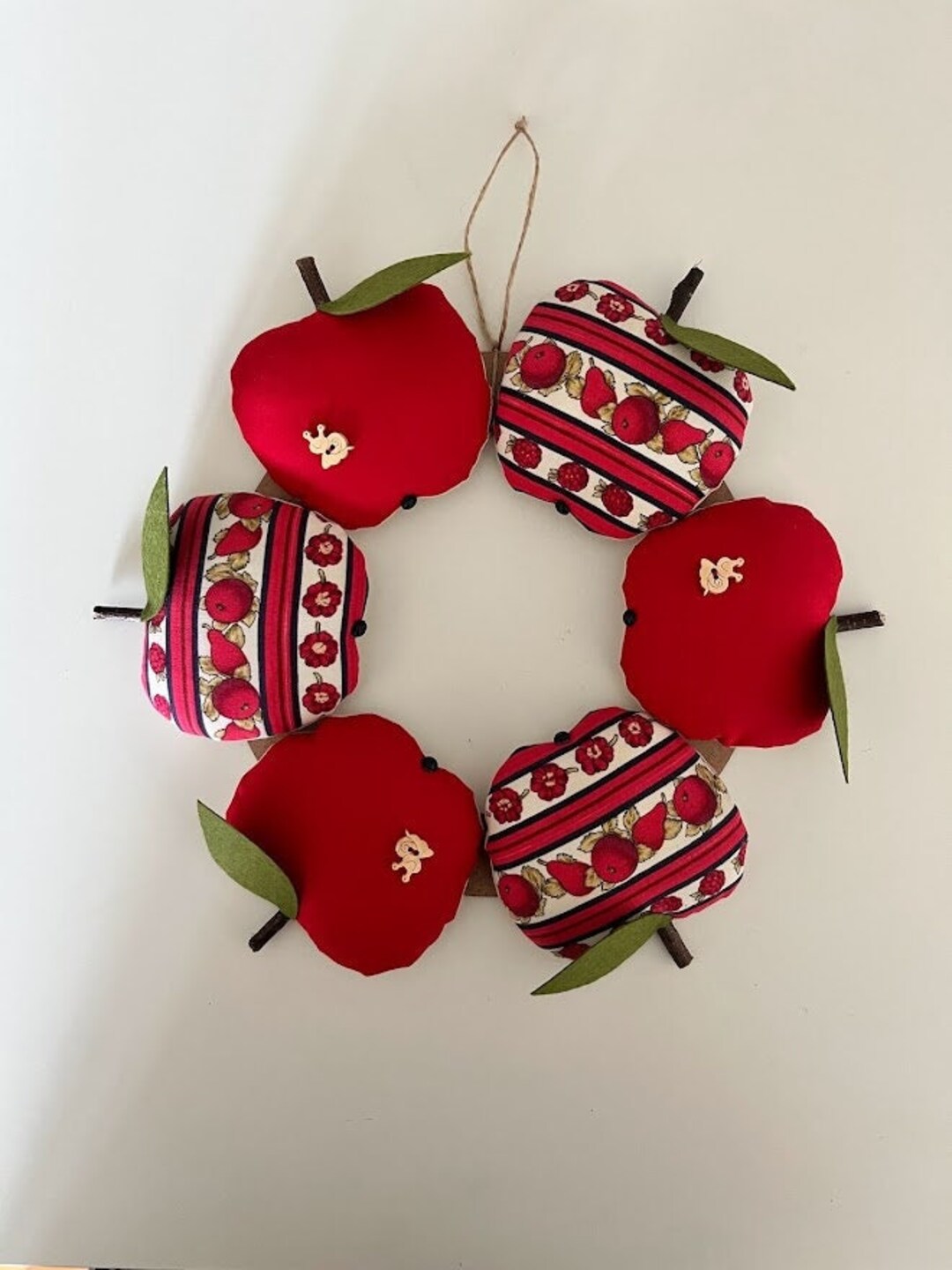 Apple Wreath, Home Decor, Hanging Wall Decoration, Autumn Decoration ...