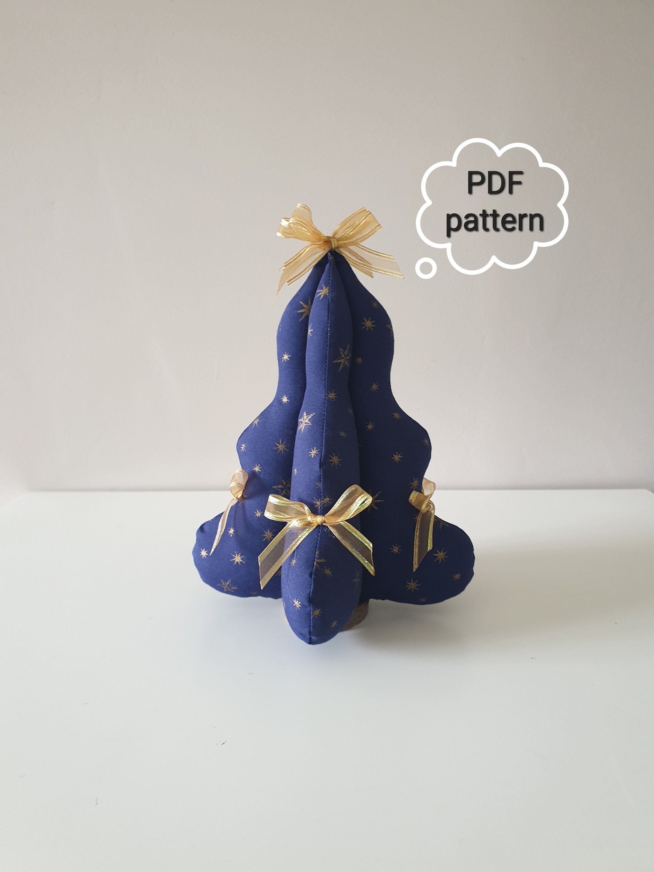 Sewing Pattern Christmas Tree, PDF Pattern, 3D Christmas Tree Made of ...