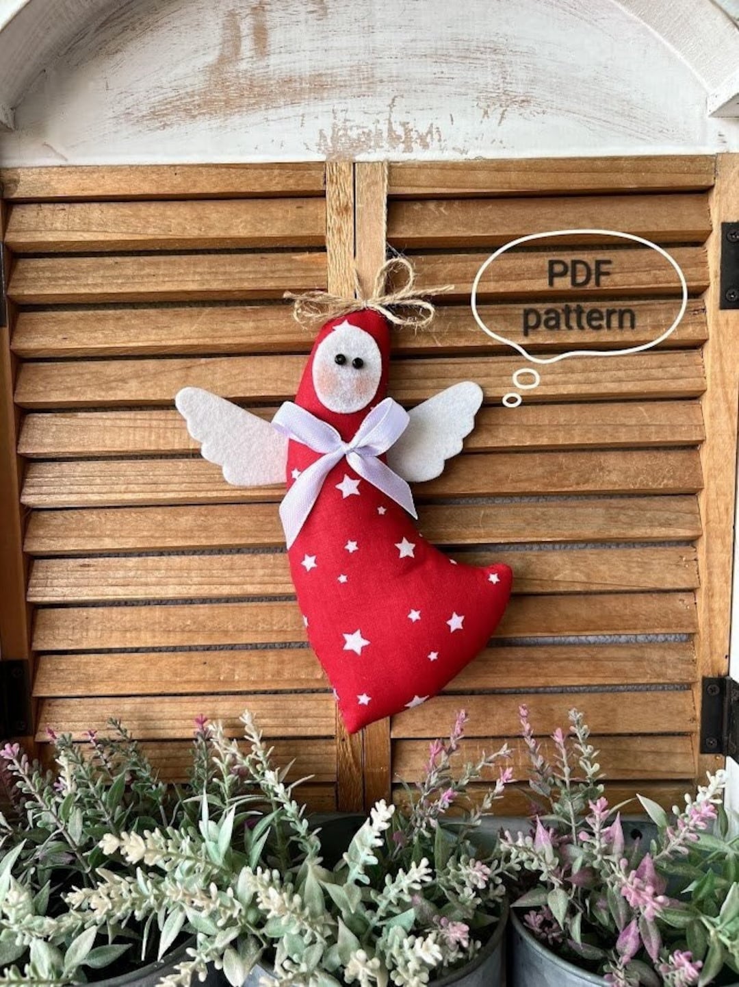 Angel, Christmas Decoration, PDF Pattern, DIY, Christmas Ornament ...