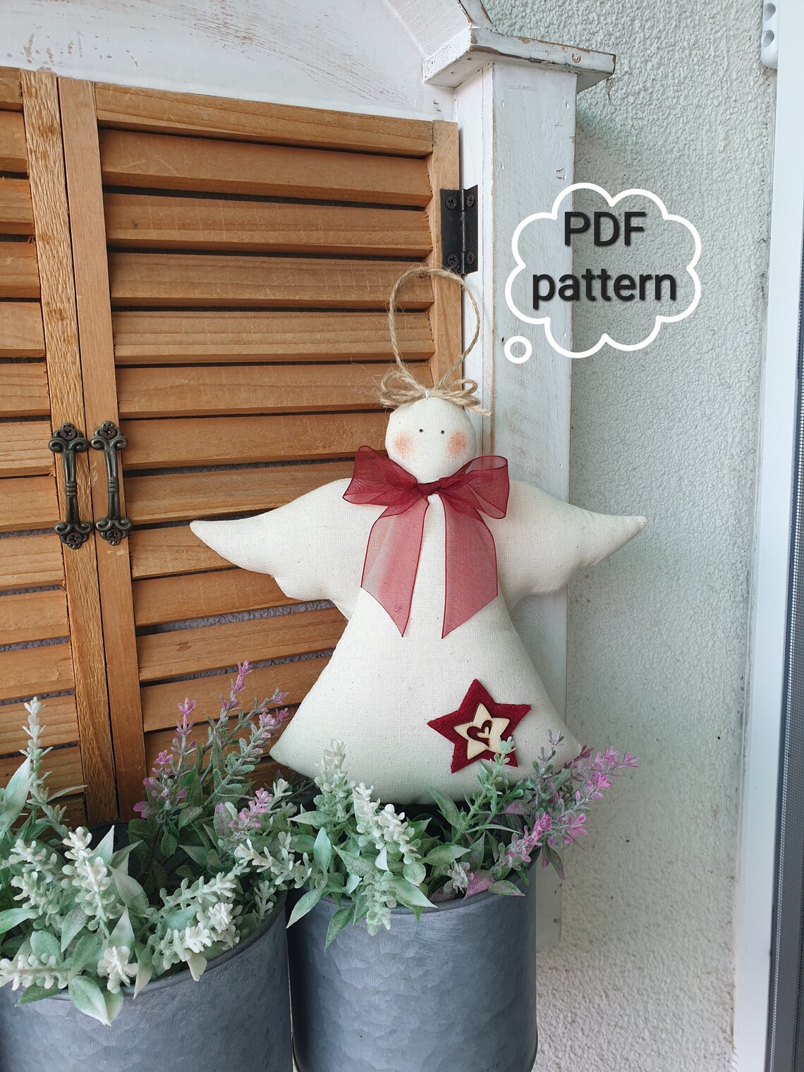 Angel Made of Fabric DIY PDF Sewing Pattern & Instruction - Etsy