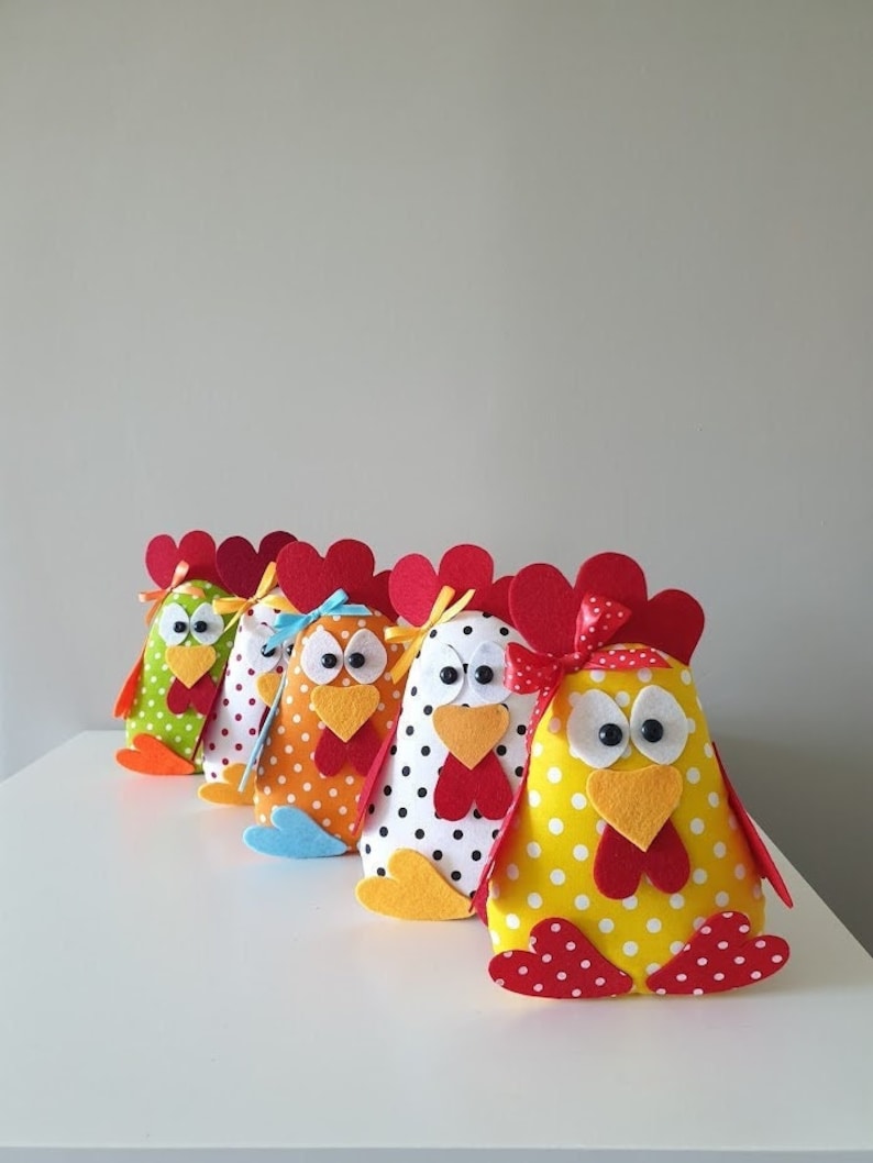 PDF Easter Chicken DIY Easter Ornament Easy Sewing Pattern - Etsy