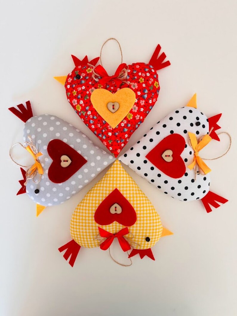 Chicken-heart Easy Sewing Tutorial PDF Pattern & - Etsy