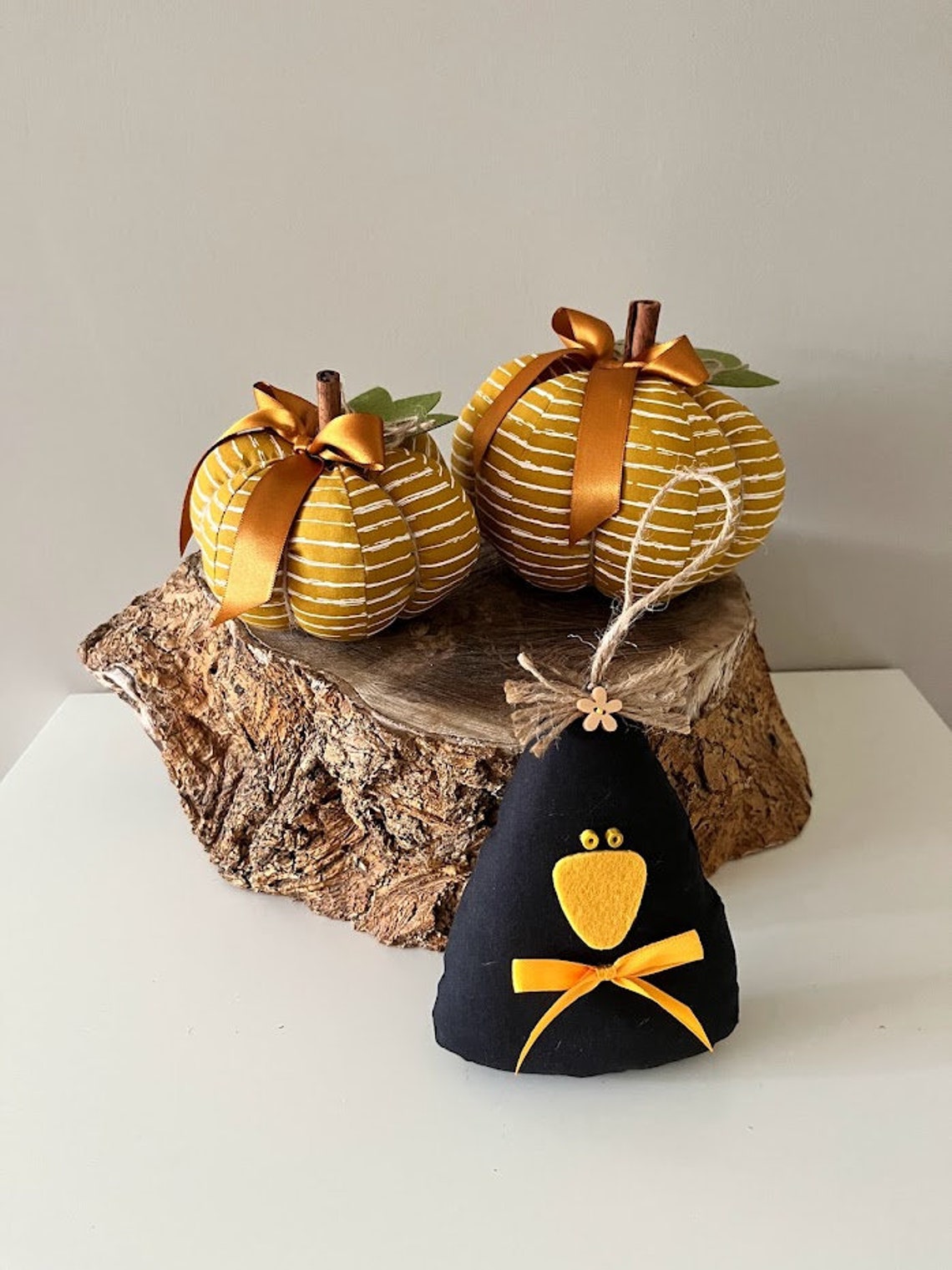 PDF Patterns, DIY Pumpkins and Crow, Halloween Decorations, Digital ...