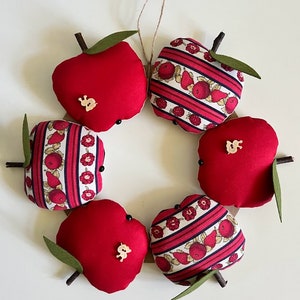 Apple Wreath, Home Decor, Hanging Wall Decoration, Autumn Decoration ...