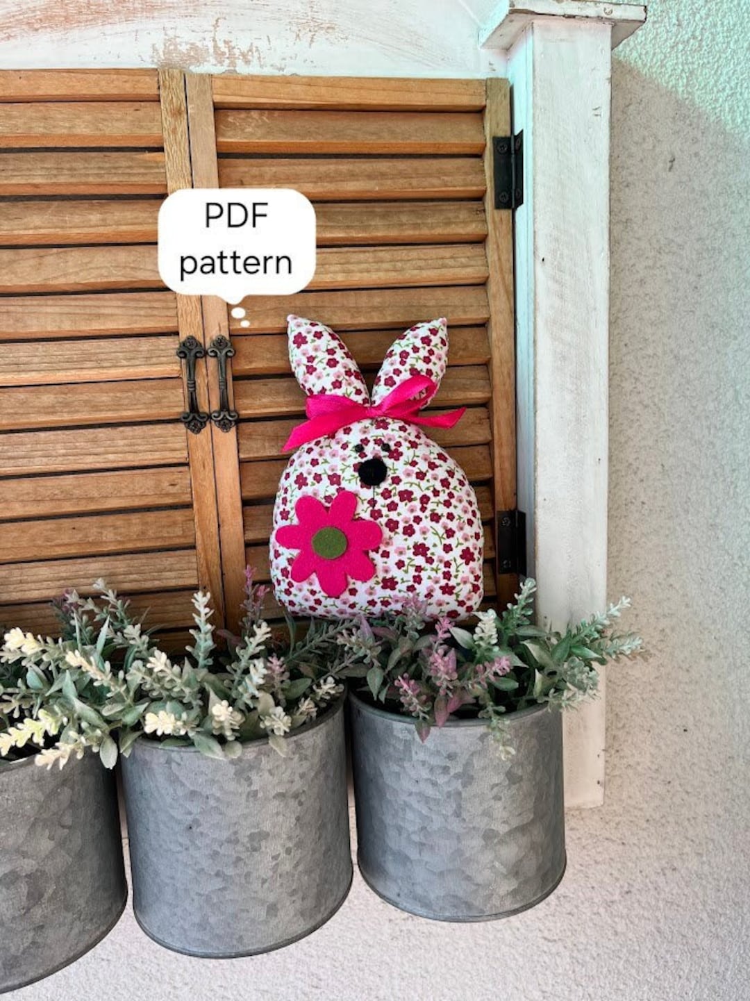Easy to Make Easter Bunny, DIY Easter Decoration, Digital Templates ...