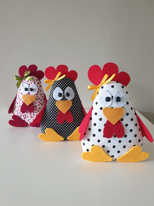 Easy to Make Chicken PDF Sewing Pattern Table Decoration - Etsy