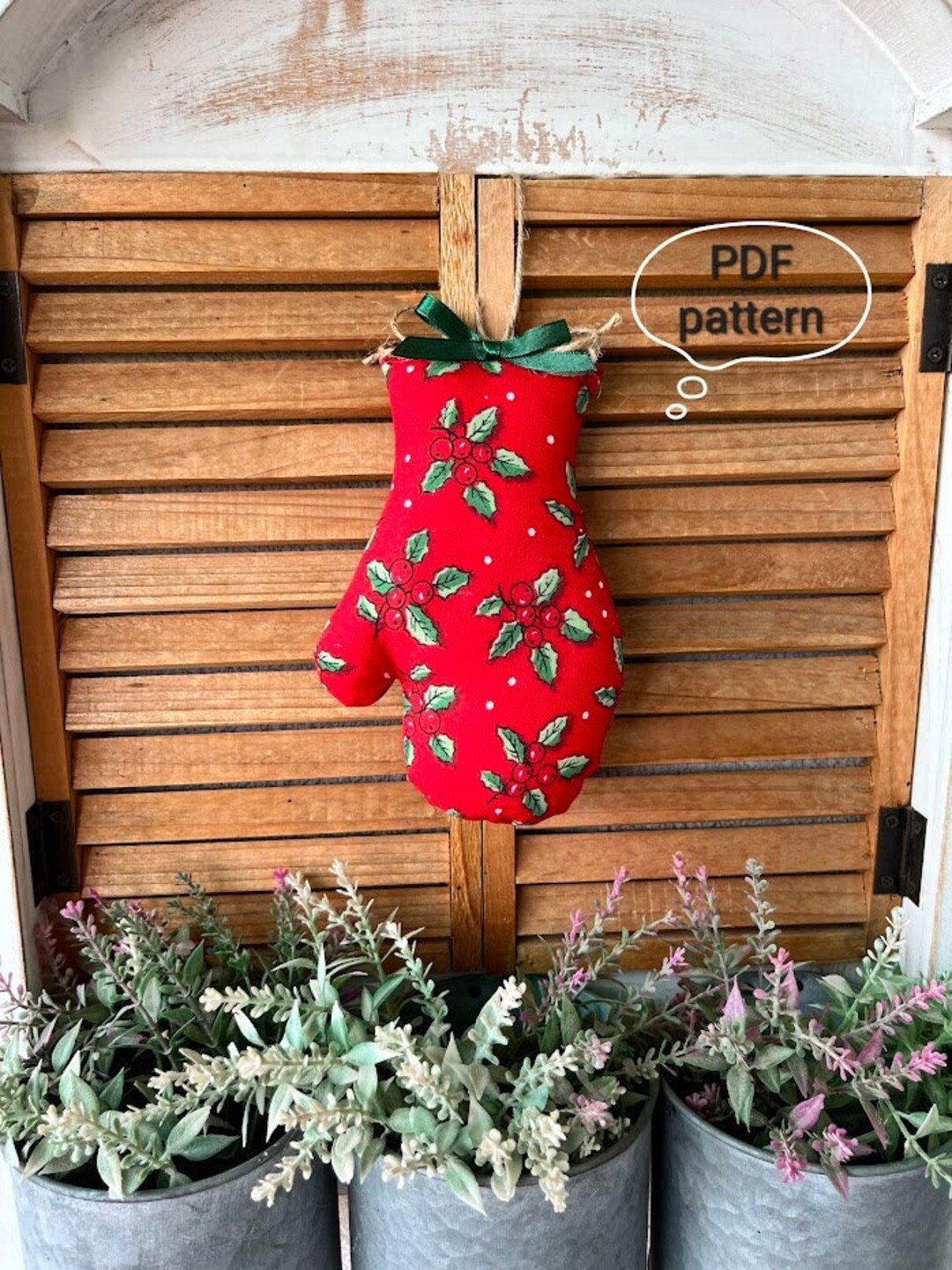 Christmas Glove, PDF Pattern, DIY, Christmas Tree Decor, Digital ...
