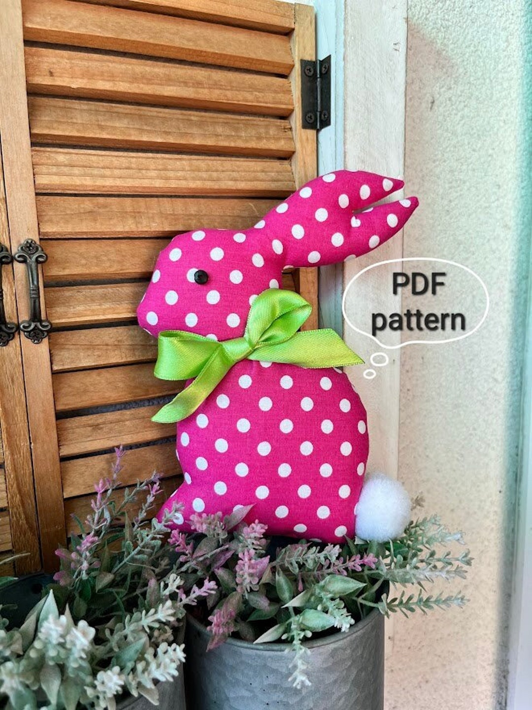 Easy to Make Easter Bunny PDF Pattern & Instruction DIY - Etsy