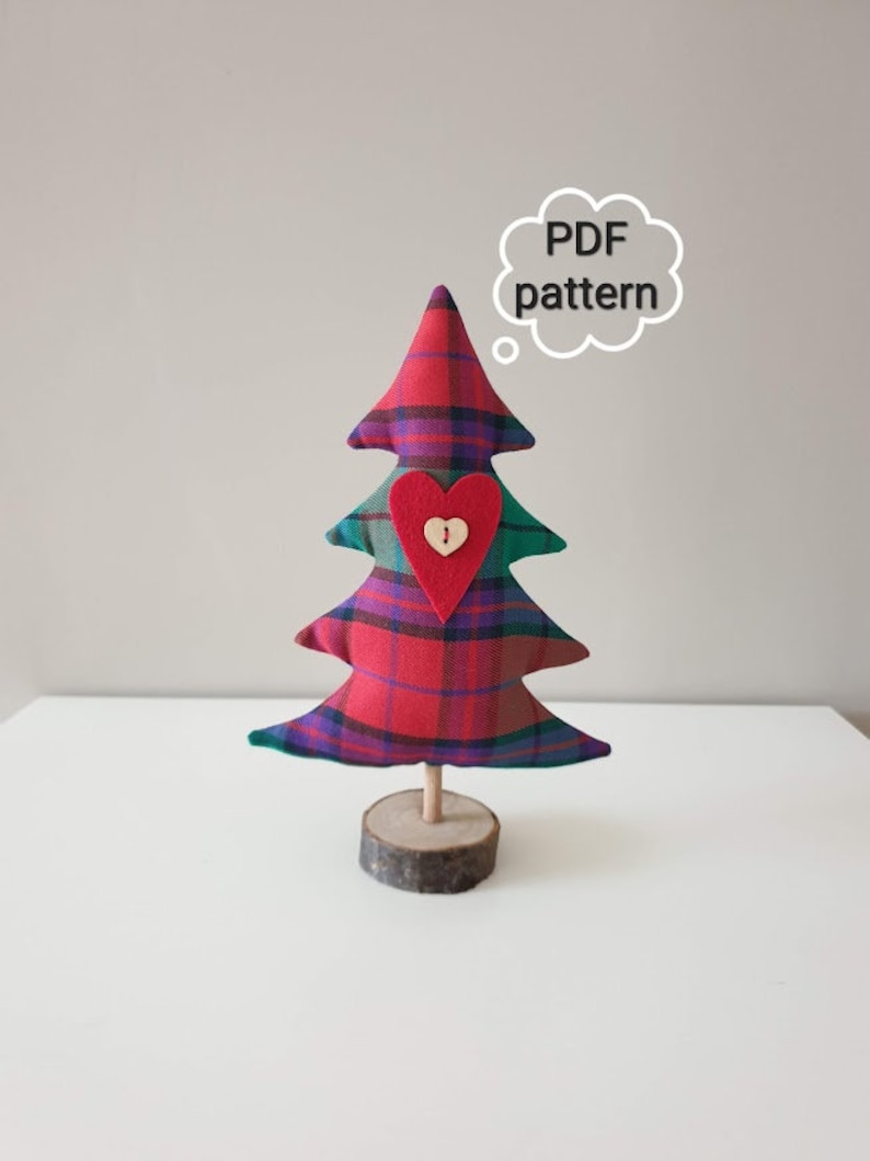 PDF Christmas Tree, Sewing Pattern, DIY, PDF Christmas Ornament, Fabric ...
