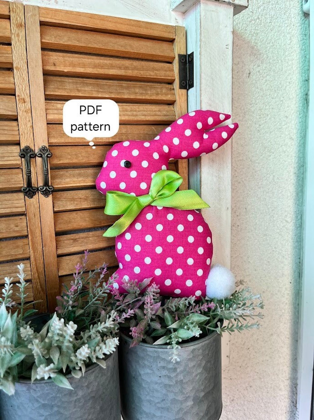 Easy to Make Easter Bunny, PDF Pattern & Instruction, DIY Easter ...
