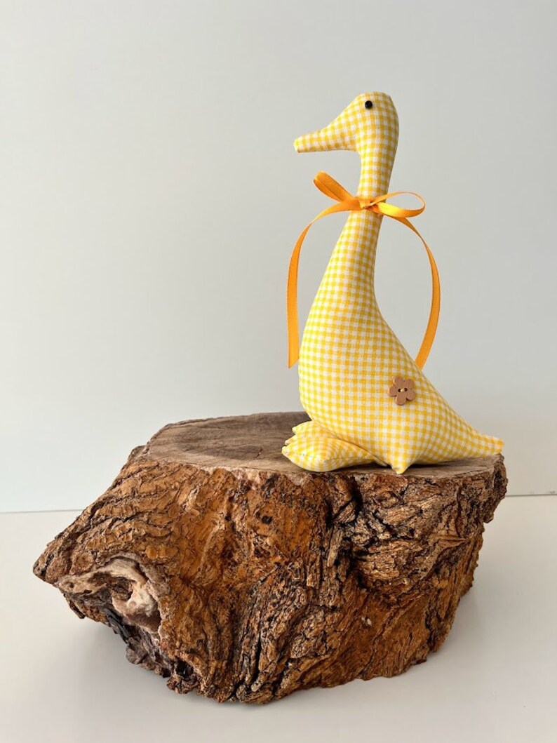 Stuffed Ducks From Cotton Cloth Pepitas in Assorted Colors,easter ...