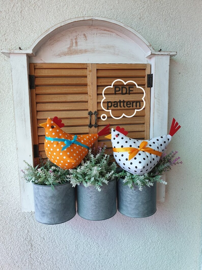 3D Easter Hen PDF Sewing Pattern & Instruction Easy - Etsy