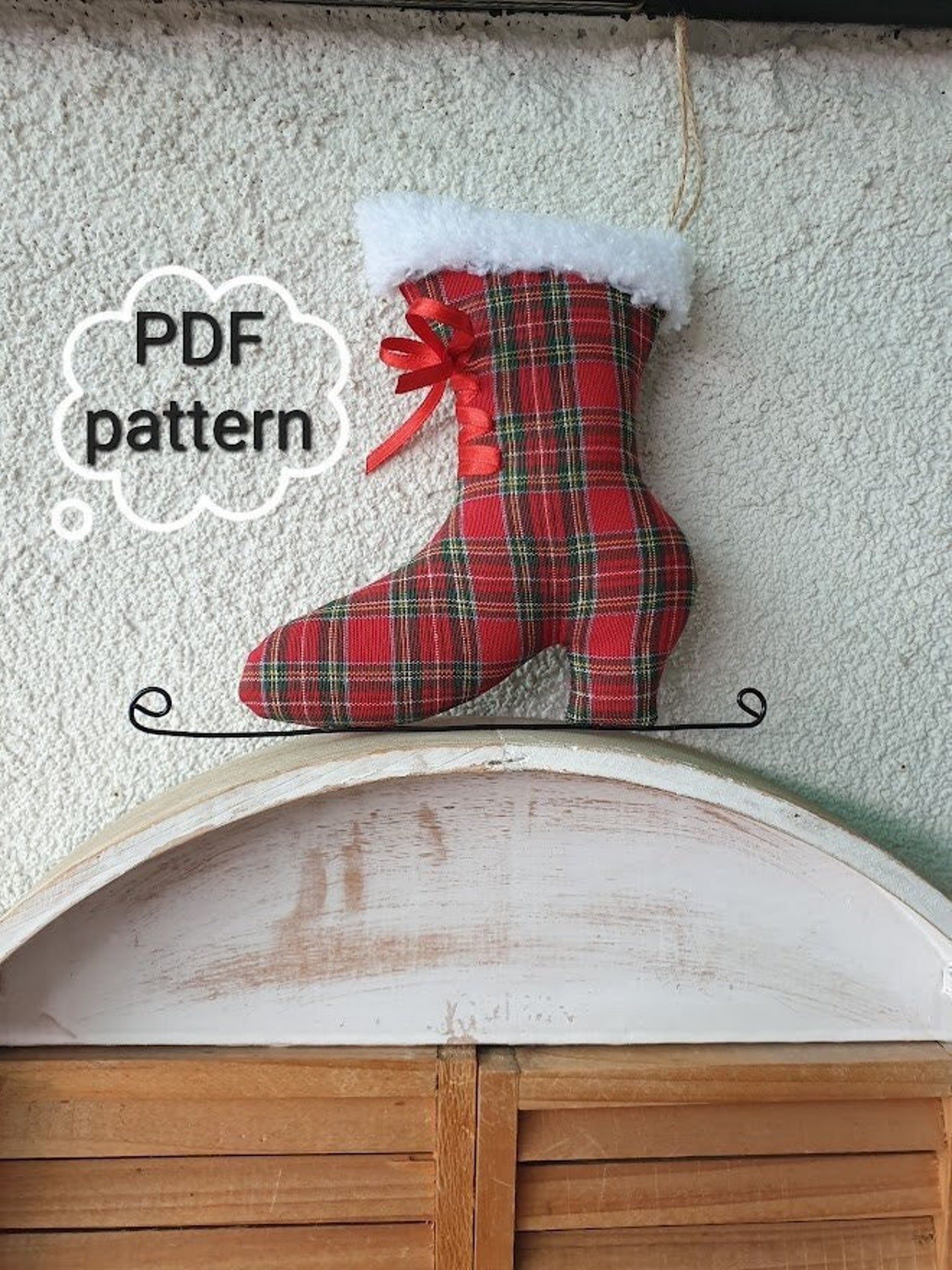 PDF Ice Skate, Sewing Pattern & Instructions, DIY, Christmas Tree Decor ...