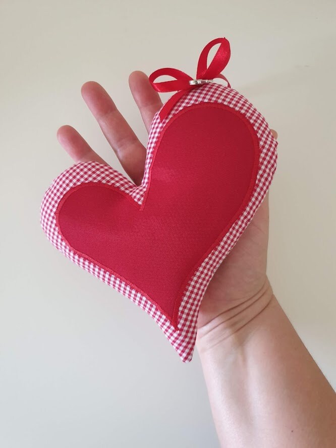Fabric Red Love Heart PDF Sewing Pattern & Instruction the - Etsy Hong Kong
