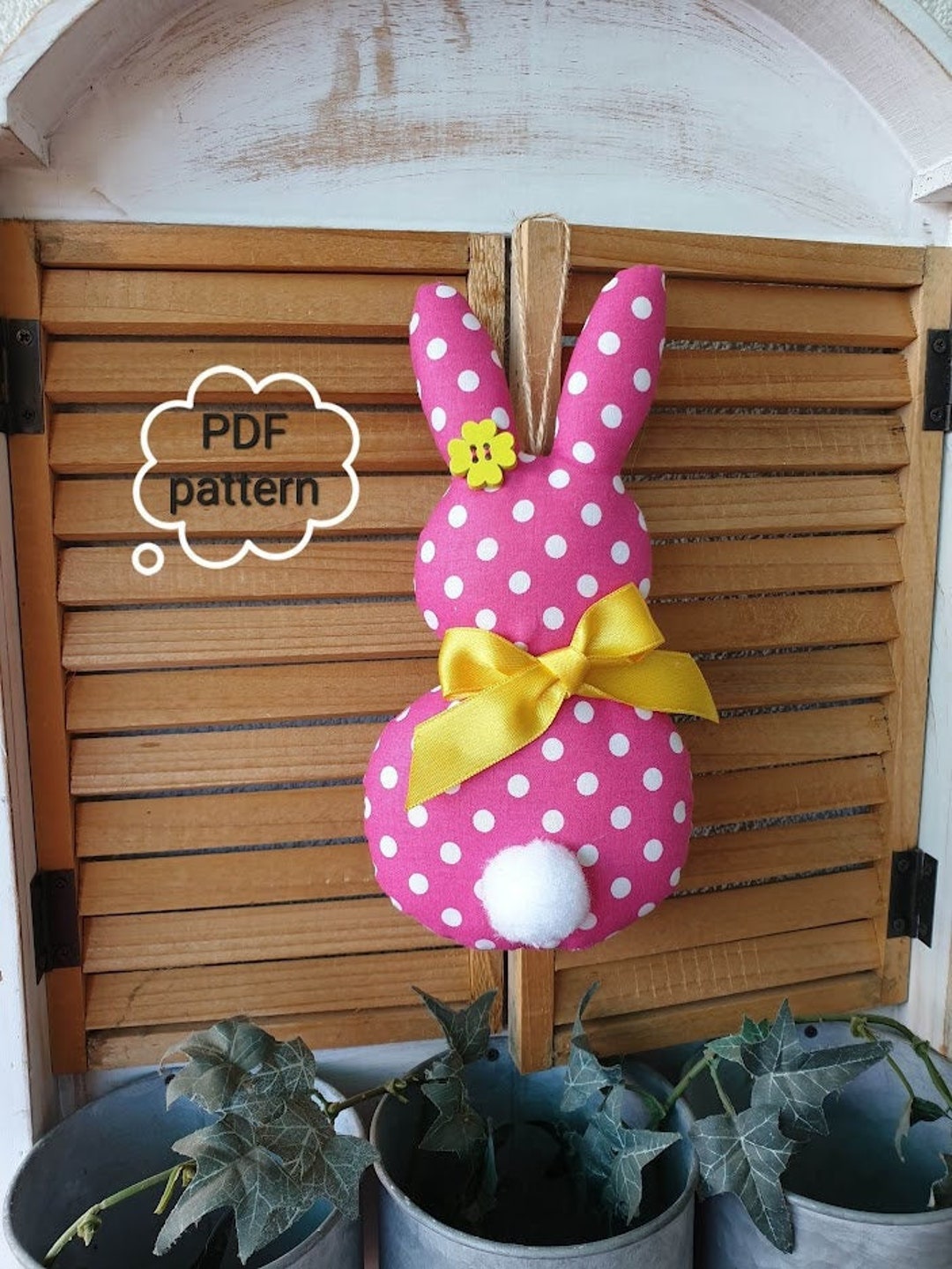 PDF Easter Rabbit Sewing Pattern Diyeaster Bunny Easy - Etsy