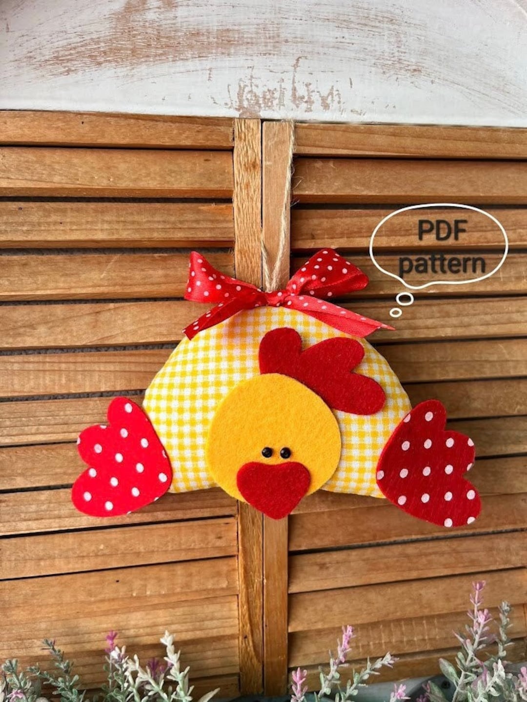 Chicken PDF Easter Sewing Pattern DIY Home Holiday Decor - Etsy