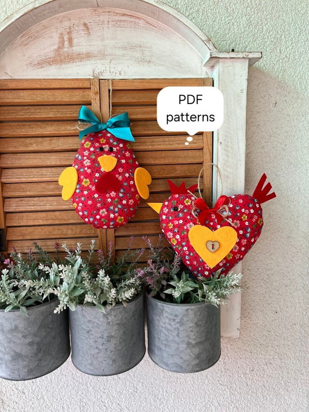 How to Make Easter Chickens, PDF Patterns & Instructions, DIY Easter ...