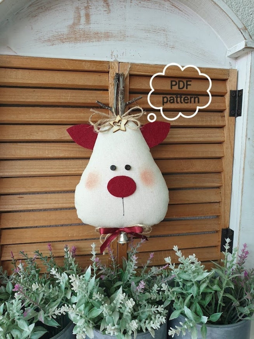 Christmas Deer, Digital Pattern, Christmas Gift, PDF Pattern, DIY ...