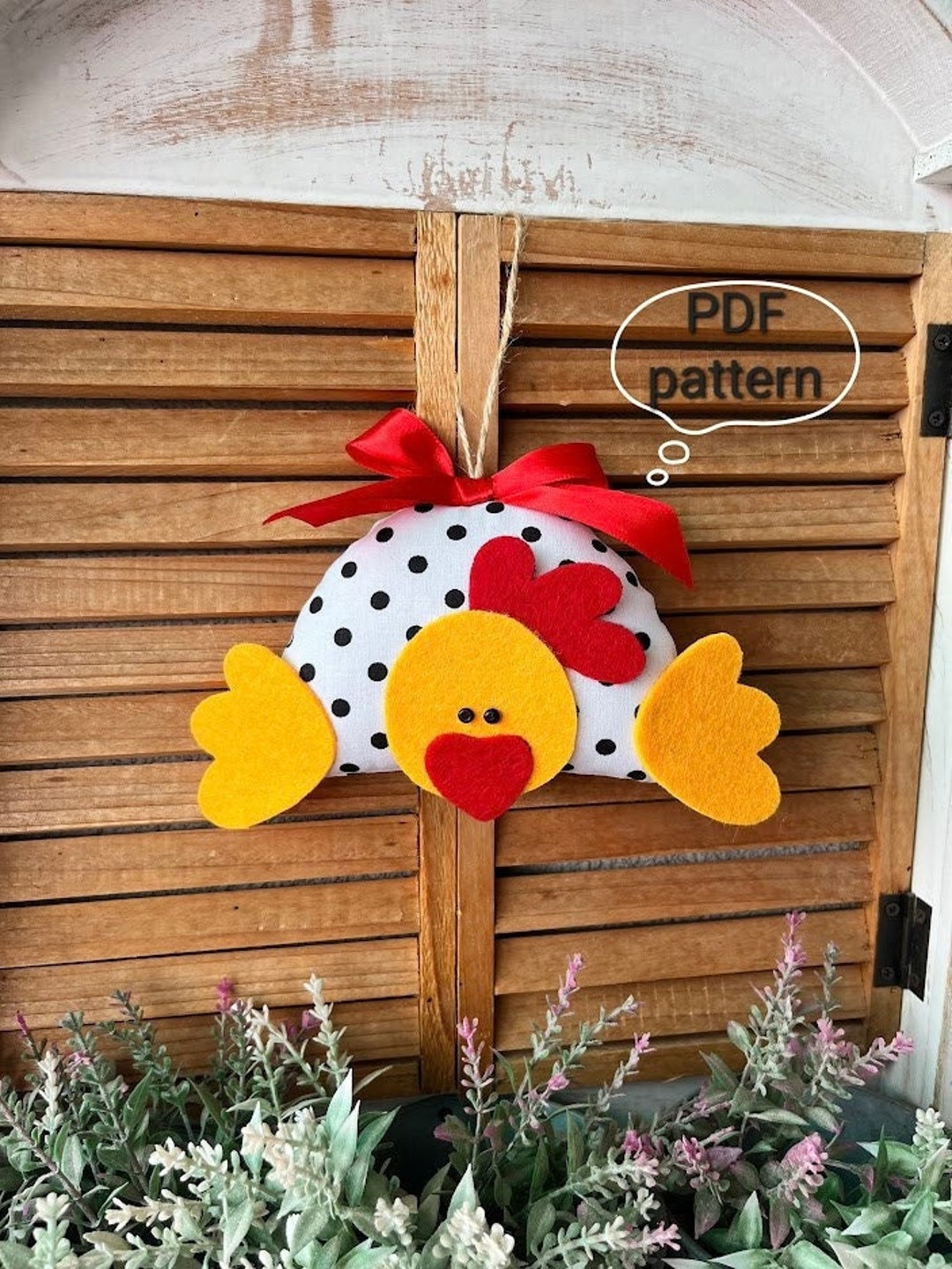 PDF Easter Chicken Sewing Pattern DIY Home Holiday Decor - Etsy