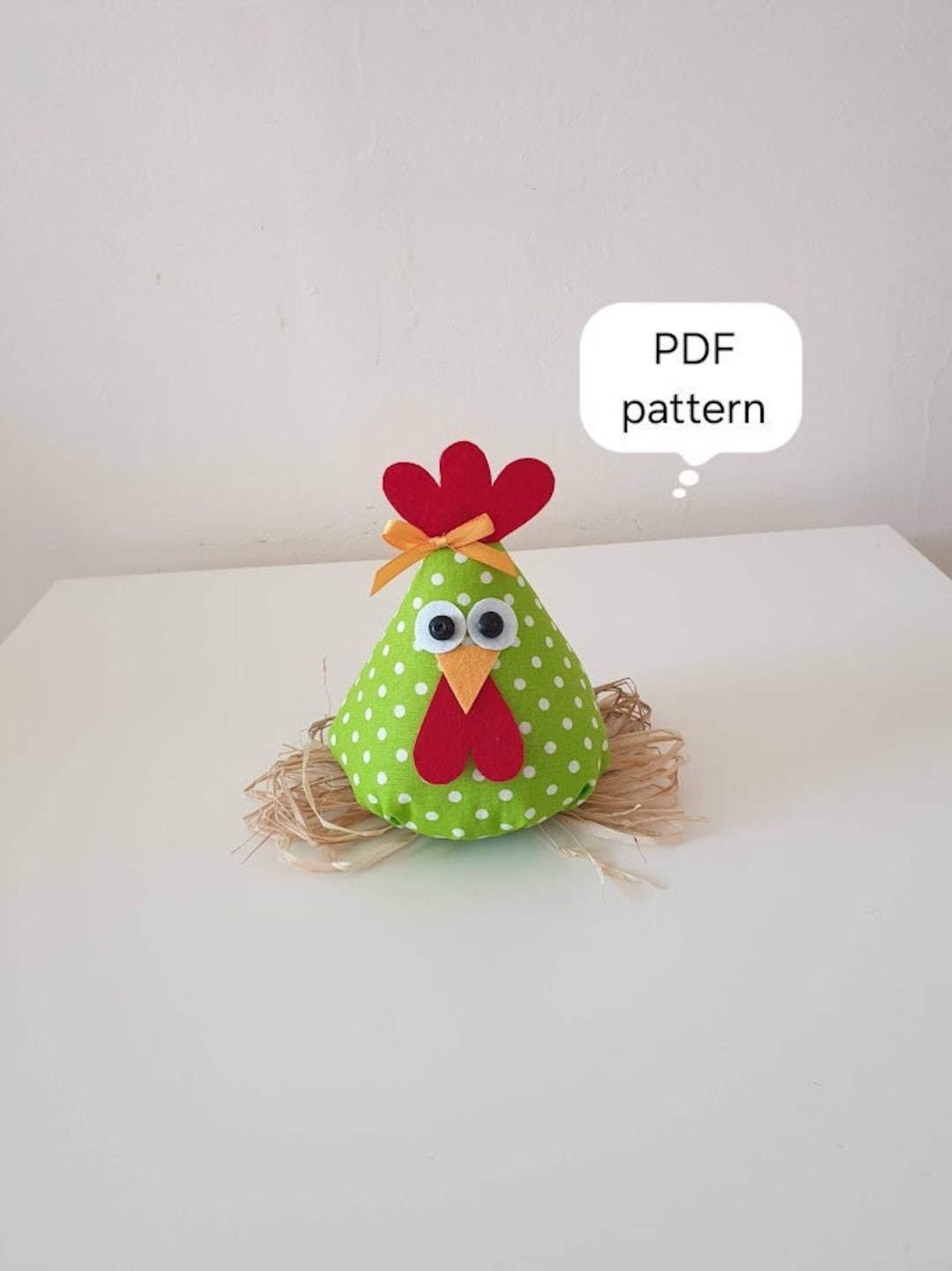 DIY Easter Chicken, PDF Pattern & Instruction, Digital, Easter Ornament ...