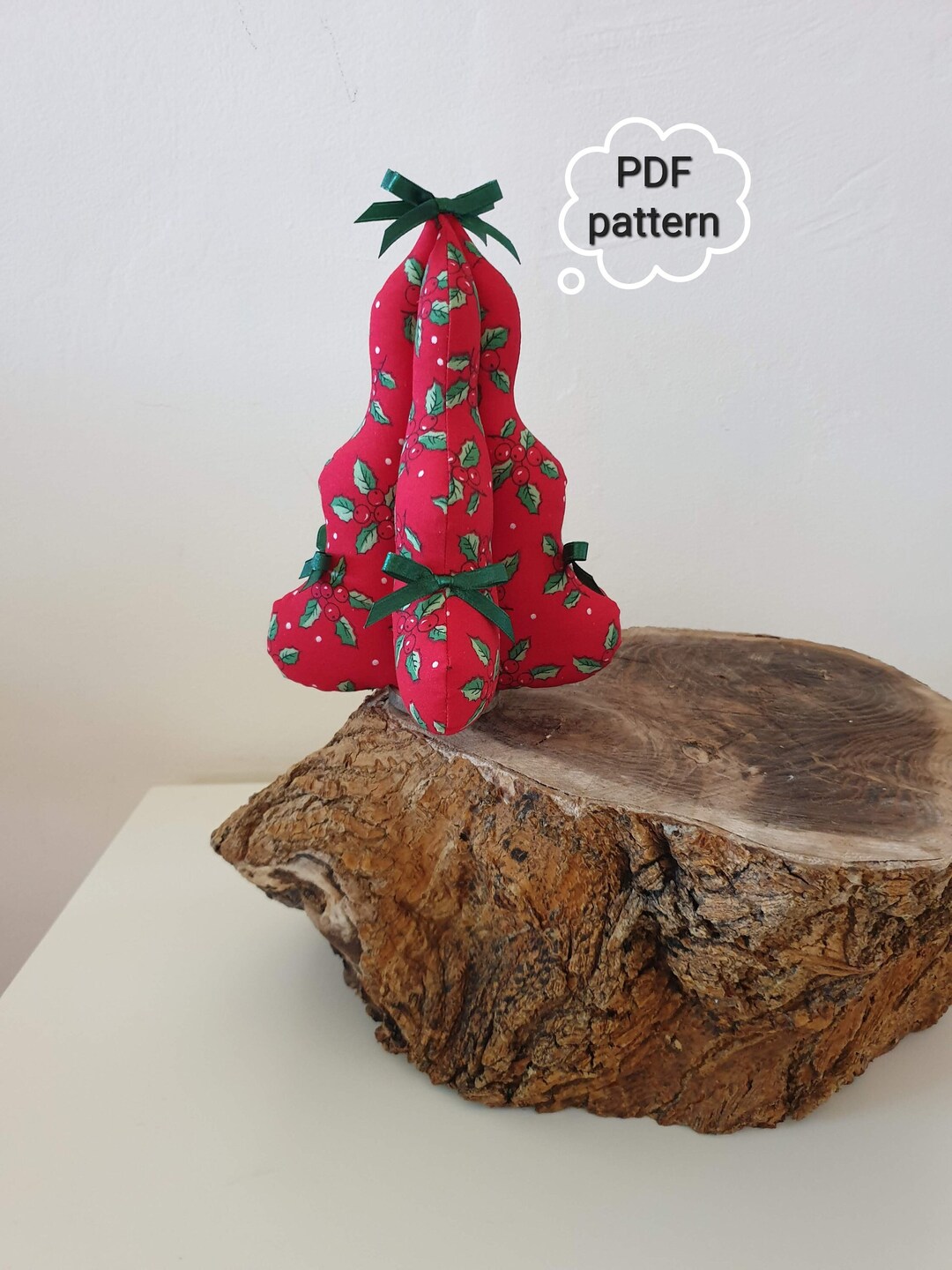 PDF Sewing Pattern for 3D Christmas Tree, DIY Christmas Ornament, DIY ...
