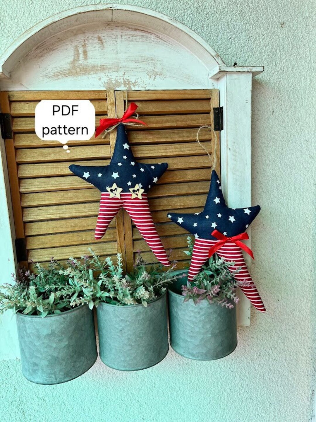 Independence Day, American Star, 4th of July, Digital Template, DIY ...