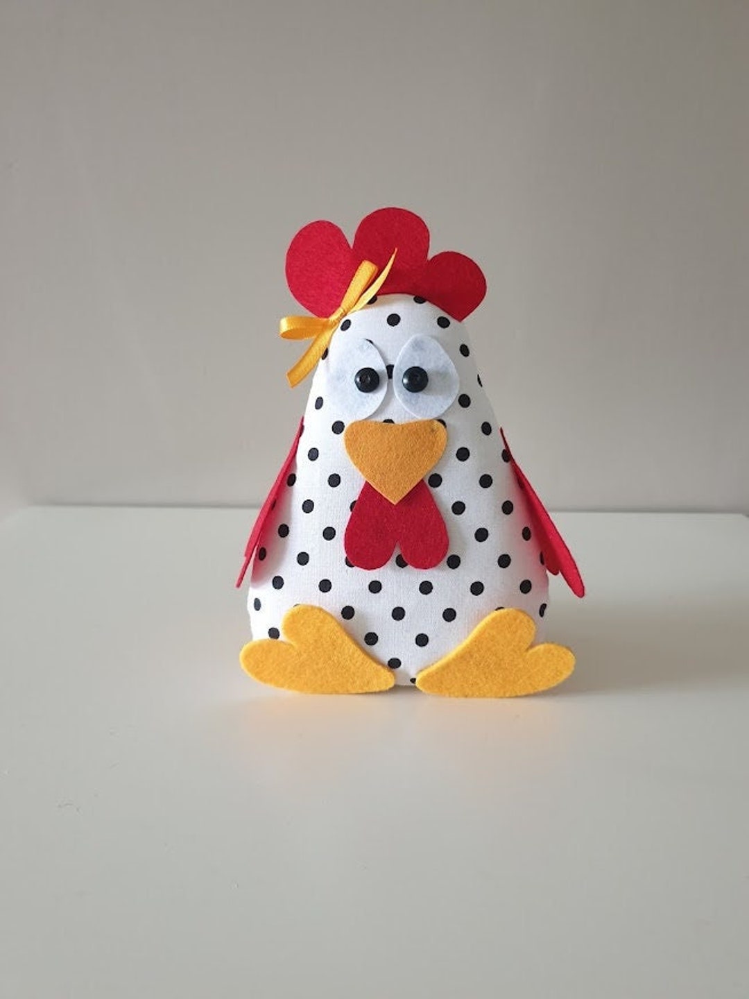 Fabric Easter Chicken, Sitting Chicken, Soft Chicken, Easter Decoration ...