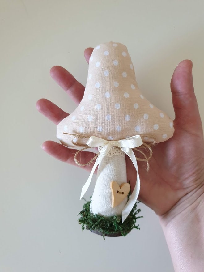 Textile Mushrooms Set of 2 Pieces Mushrooms Mushroom - Etsy