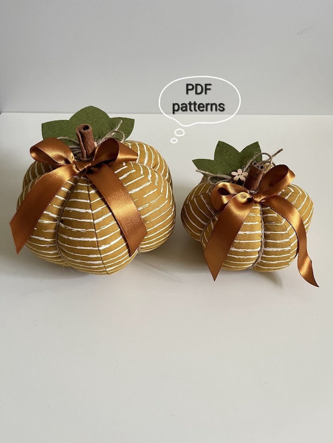 Pumpkins, Digital Templates, DIY, Halloween Ornament, PDF Pattern ...