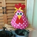 DIY Cone-shaped Easter Chicken in a Nest, Chicken Made of Fabric and ...