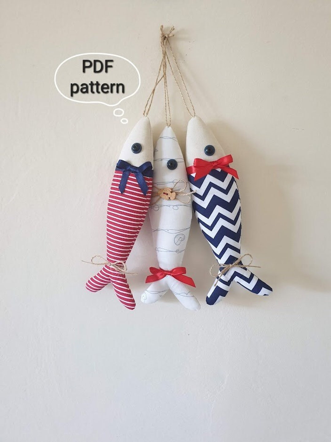 DIY Fish, Maritime Decoration, PDF Pattern, Digital, Sea Decor, Sea ...