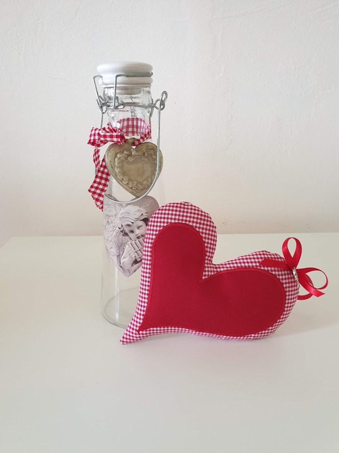 Fabric Red Love Heart PDF Sewing Pattern & Instruction the - Etsy Hong Kong