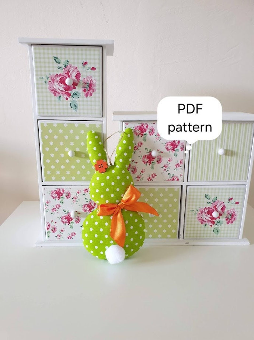 PDF Bunny Model, DIY Rabbit, Sewing Pattern & Instruction, How to Make ...