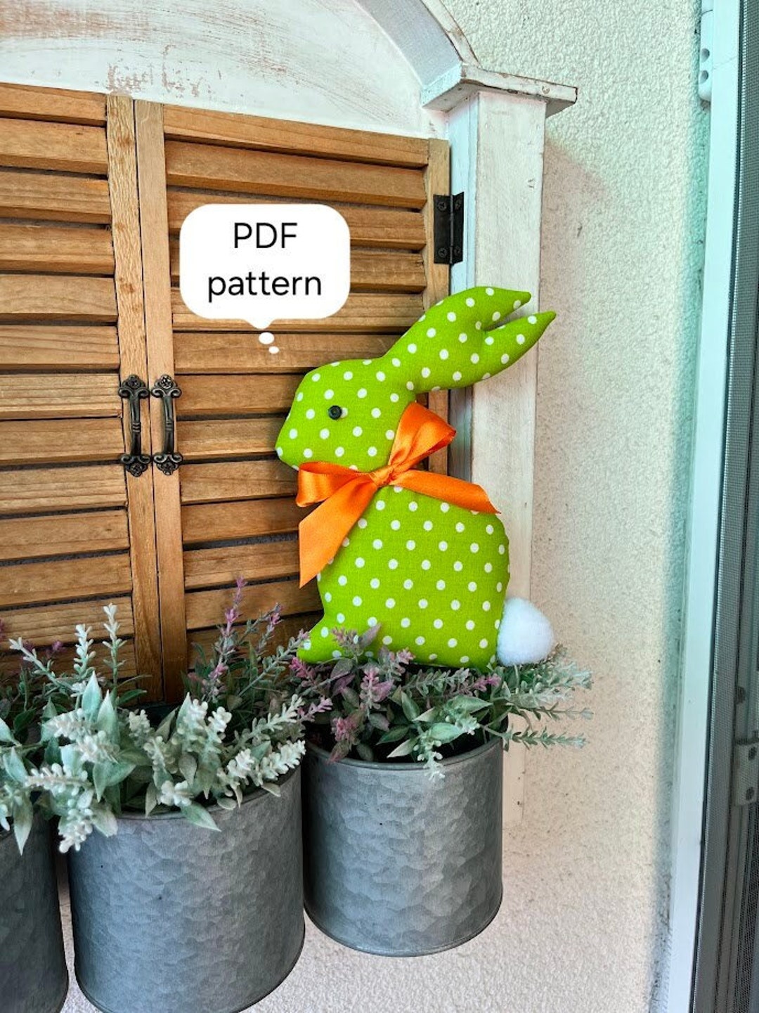 DIY Easter Bunny, PDF Pattern & Instruction, Easter Decoration, Digital ...