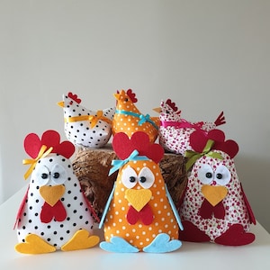 DIY Hen and Chicken, PDF Sewing Patterns & Instructions, Easter ...