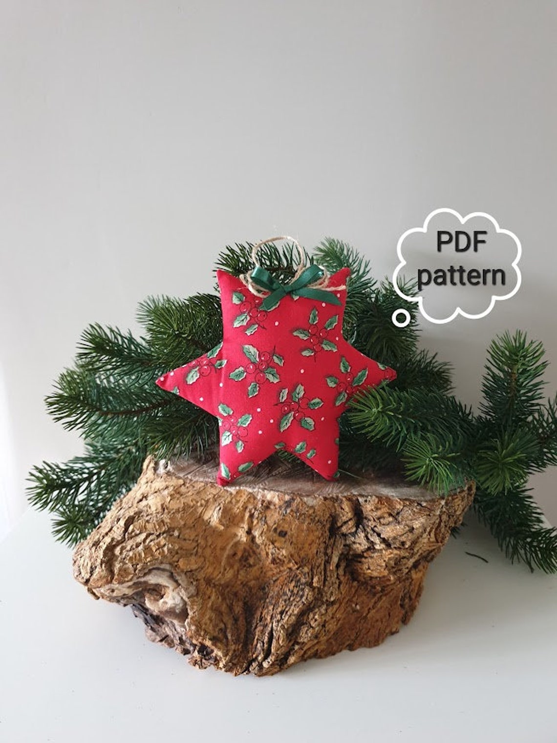 Christmas Star PDF Sewing Pattern & Instructionsdiy - Etsy