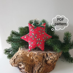 Christmas Star, PDF Sewing Pattern & Instructions,diy, Christmas Star ...