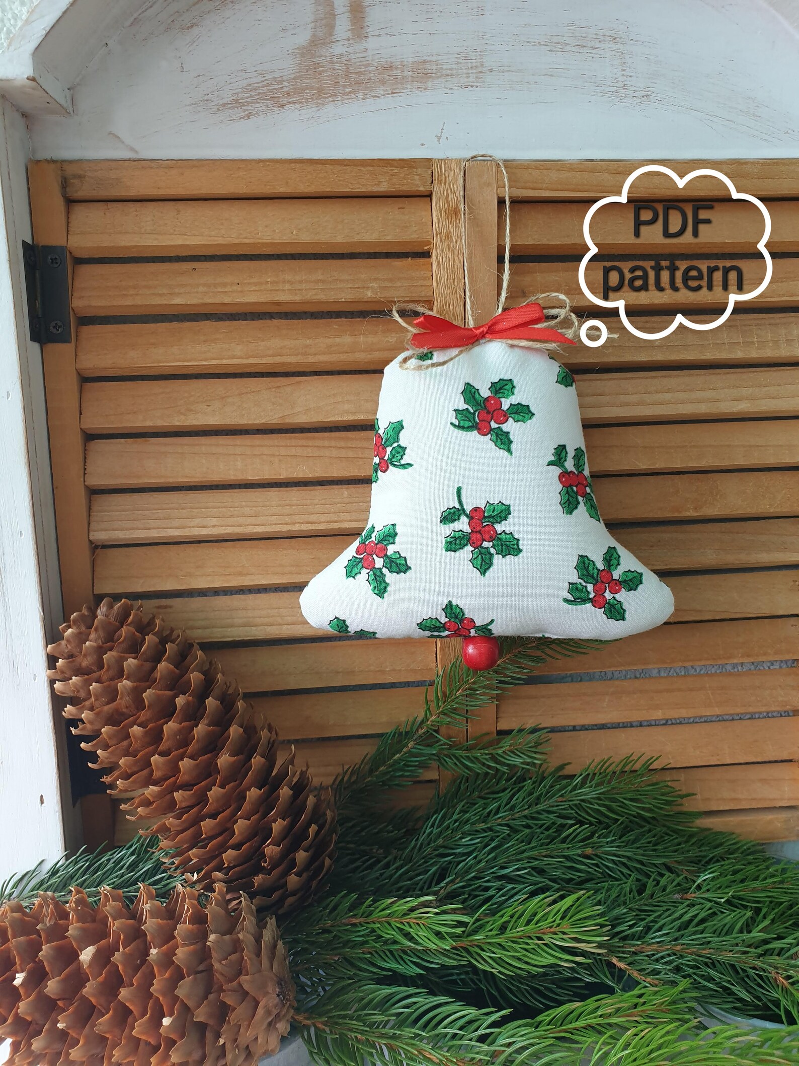 Christmas Bell PDF Sewing Pattern & Instructionsdiy - Etsy