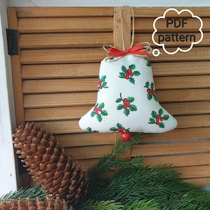Christmas Bell, PDF Sewing Pattern & Instructions,diy, Christmas Bell ...