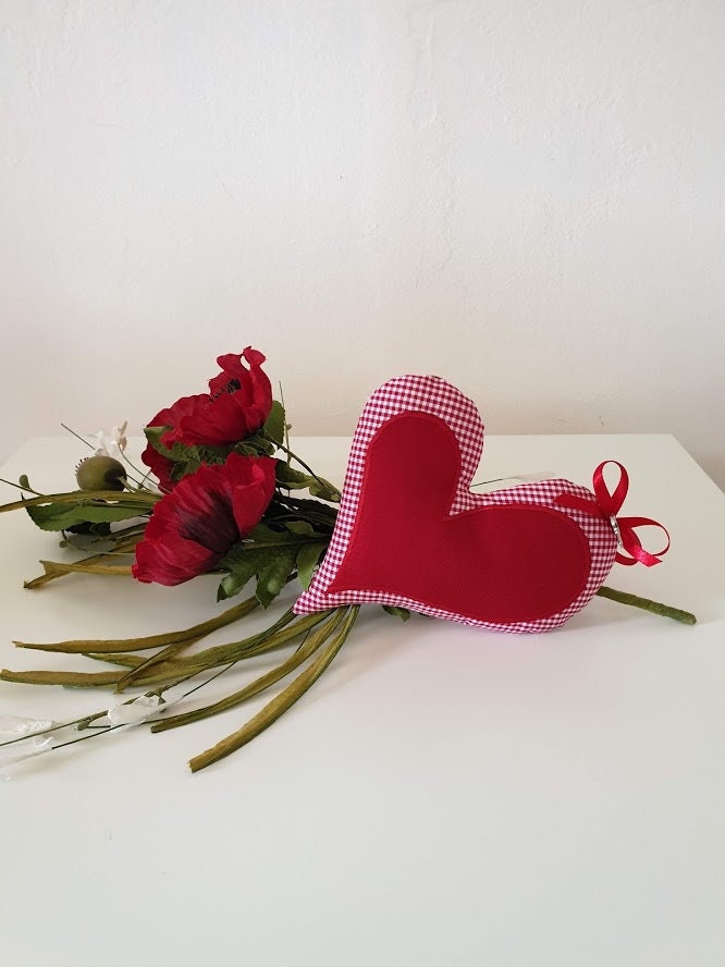 Fabric Red Love Heart PDF Sewing Pattern & Instruction the - Etsy Hong Kong