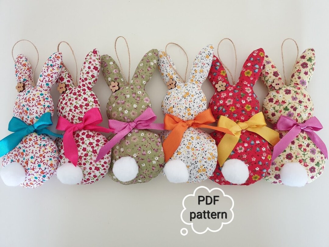 DIY Easter Bunny PDF Sewing Pattern Easter Ornament Easy - Etsy