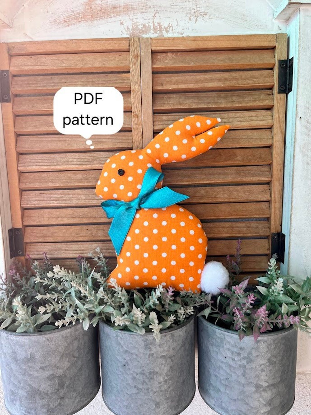 How to Made Easter Bunny, PDF Sewing Pattern & Instruction, DIY Rabbit ...