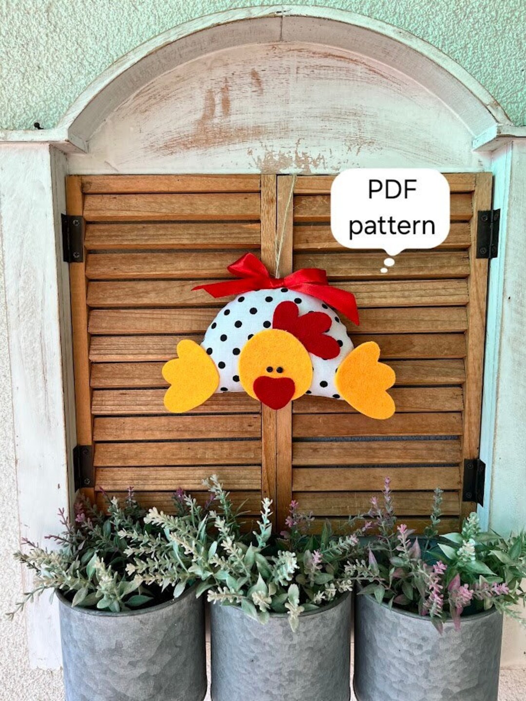 PDF Easter Chicken, Sewing Pattern, DIY Home Holiday Decor, Easter ...