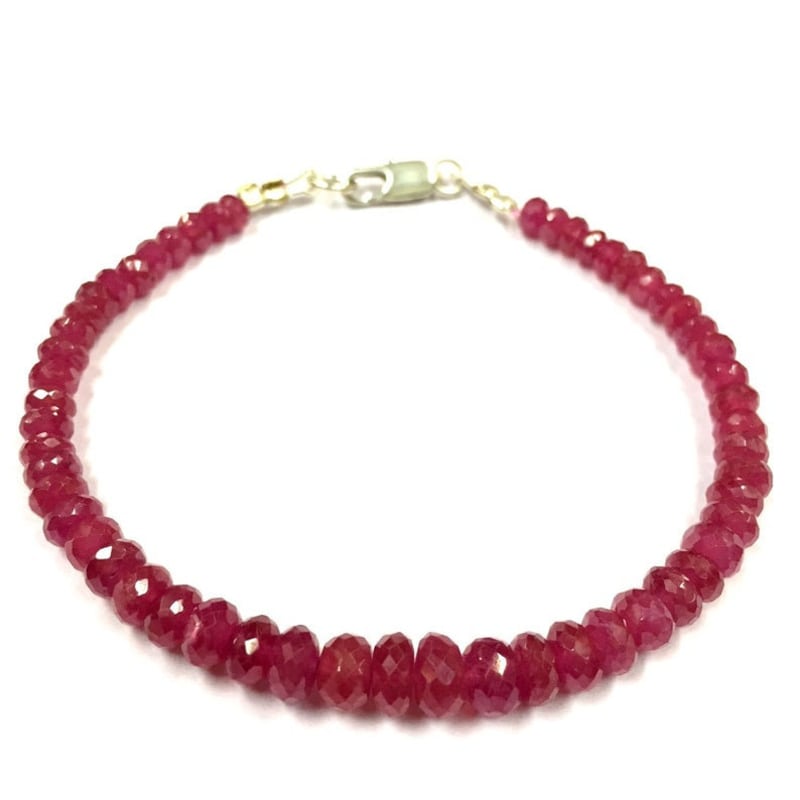 Ruby Bracelet - Etsy