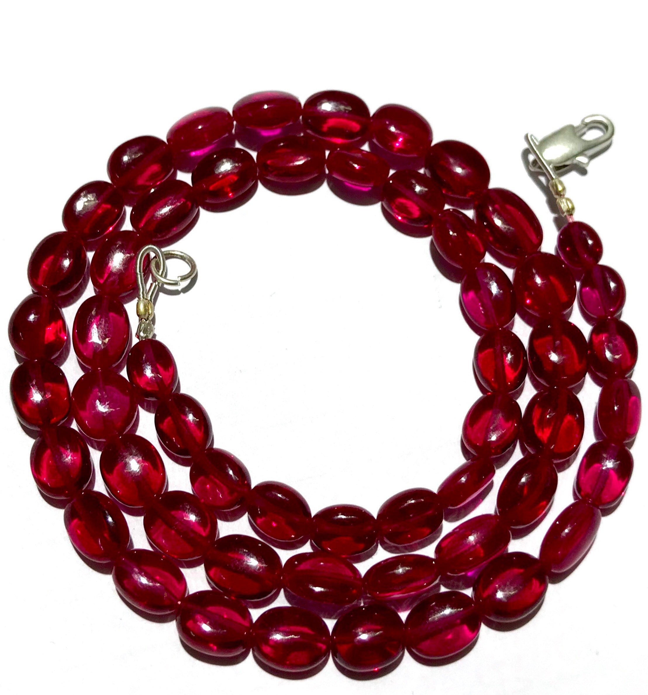 AAA Extremely Beautifulruby Smooth Beads Ruby Smooth Oval | Etsy