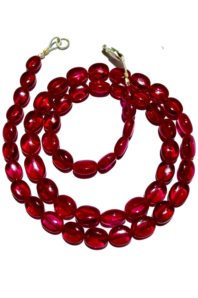 AAA Extremely Beautifulruby Smooth Beads Ruby Smooth Oval | Etsy