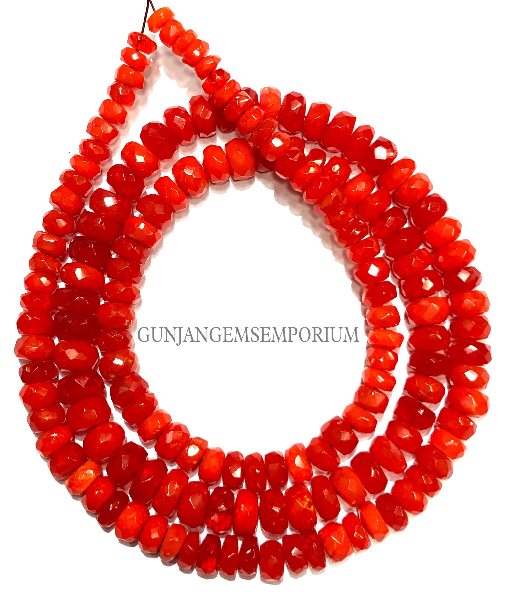 AAA+ Red Ethiopian Opal Beads Rare Red Opal Faceted Beads 4-6mm Opal ...